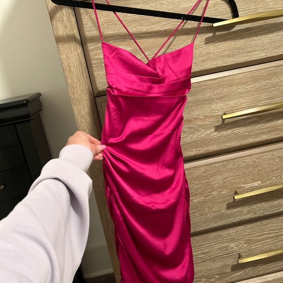 Dresses | Pink Silk Mini Dress | Poshmark